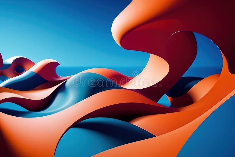 Modern Abstract Surrealist Background Stock Illustration - Illustration ...