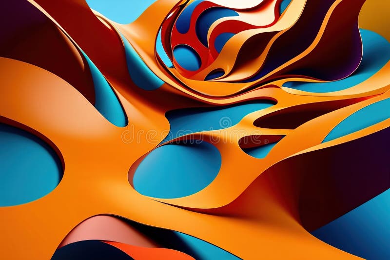 Modern Abstract Surrealist Background Stock Illustration - Illustration ...