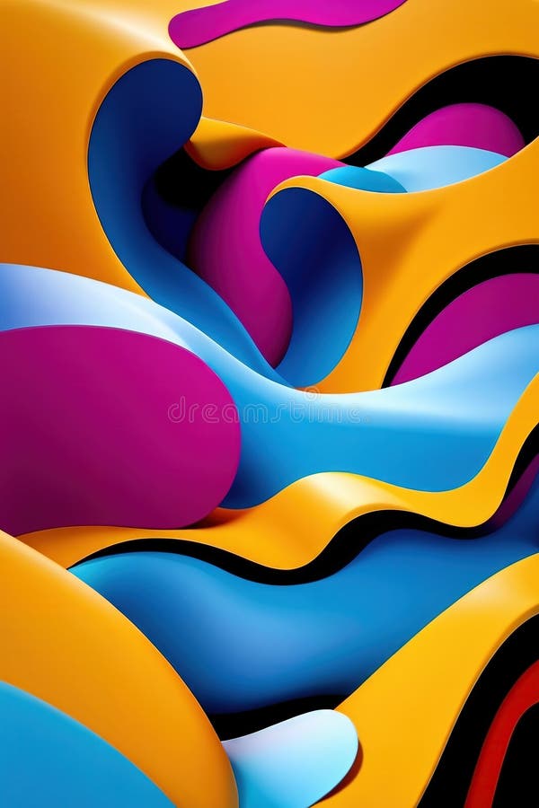 Modern Abstract Surrealist Background Stock Illustration - Illustration ...