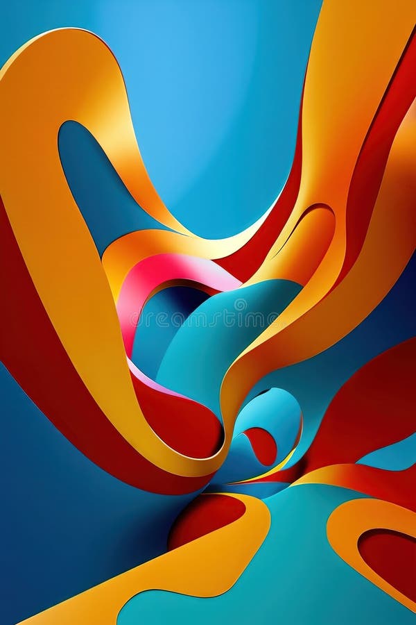 Modern Abstract Surrealist Background Stock Illustration - Illustration ...