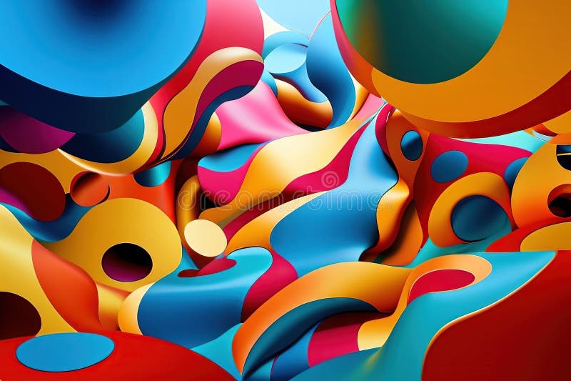 Modern Abstract Surrealist Background Stock Illustration - Illustration ...