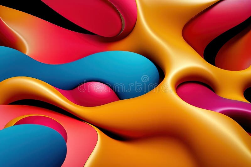 Modern Abstract Surrealist Background Stock Illustration - Illustration ...