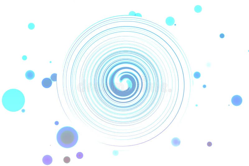 Modern Abstract Swirl on Center Stock Illustration - Illustration of ...