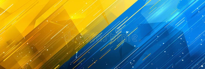 This is a Modern Abstract Tech Background Featuring Blue and Yellow ...