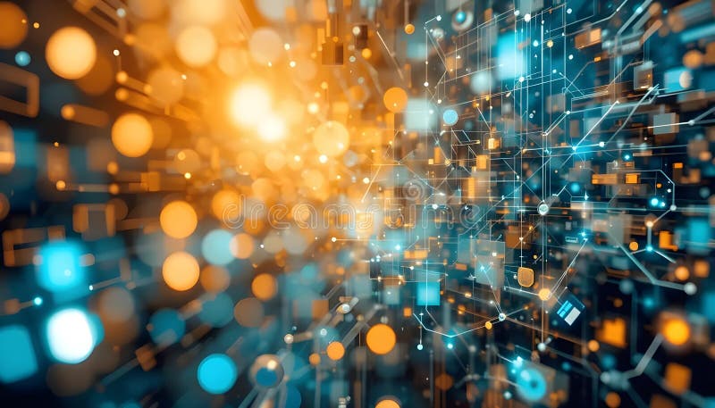 Modern Abstract Technology Background Featuring Sleek Digital Patterns ...