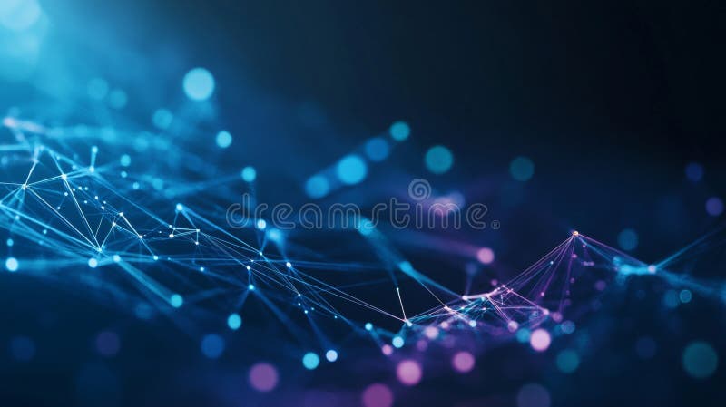 Modern Abstract Technology Background Showcasing Data Connections for ...
