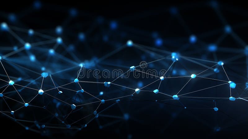 Modern Abstract Technology Connection Structure Background: the Future ...