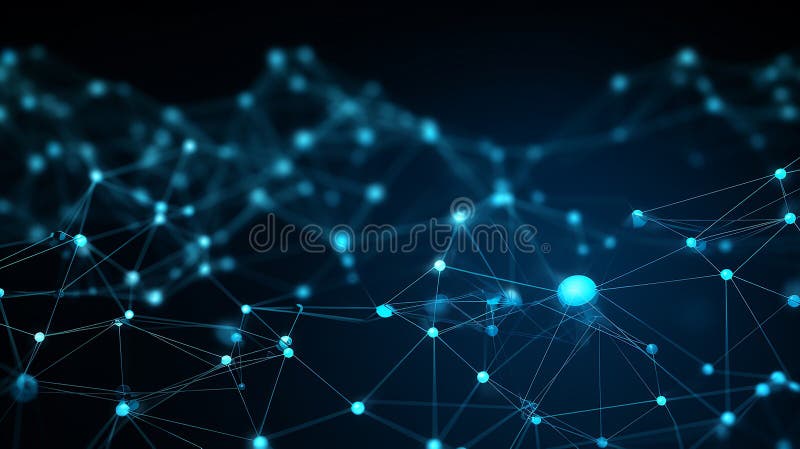 Modern Abstract Technology Connection Structure Background: the Future ...