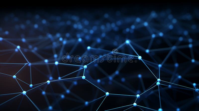 Modern Abstract Technology Connection Structure Background: the Future ...