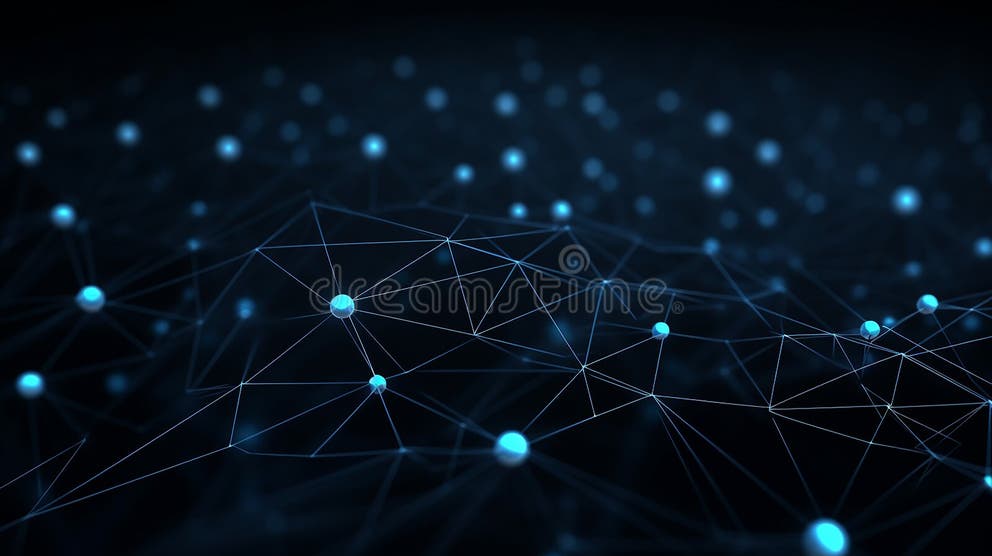 Modern Abstract Technology Connection Structure Background: the Future ...