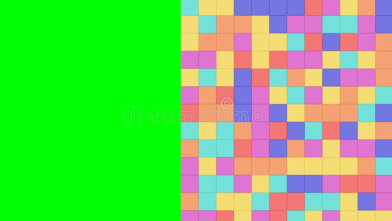 Modern Abstract Template with Green Video Transition on Light ...