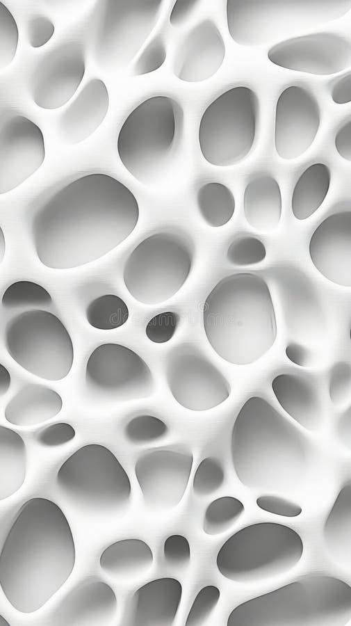 Modern Abstract Texture Featuring White Organic Cell-like Patterns with ...