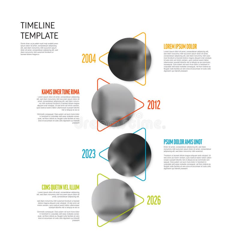 Modern Abstract Timeline Design Template Stock Illustration - Illustration of dynamic ...