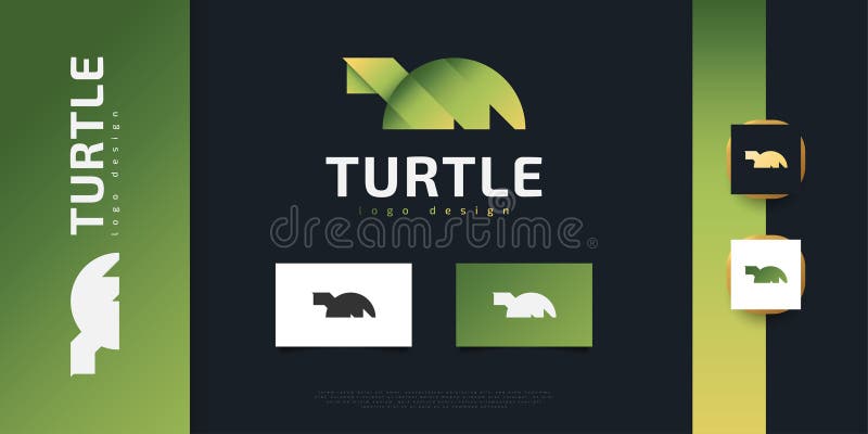 Modern and Abstract Turtle Logo with Gradient Style. Tortoise Logo or ...