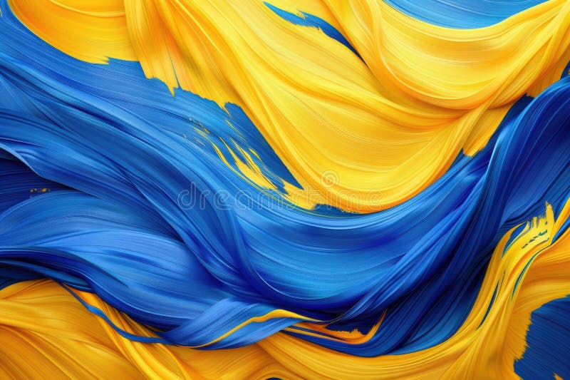 Modern Abstract Ukrainian National Background with Sharp Lines and ...