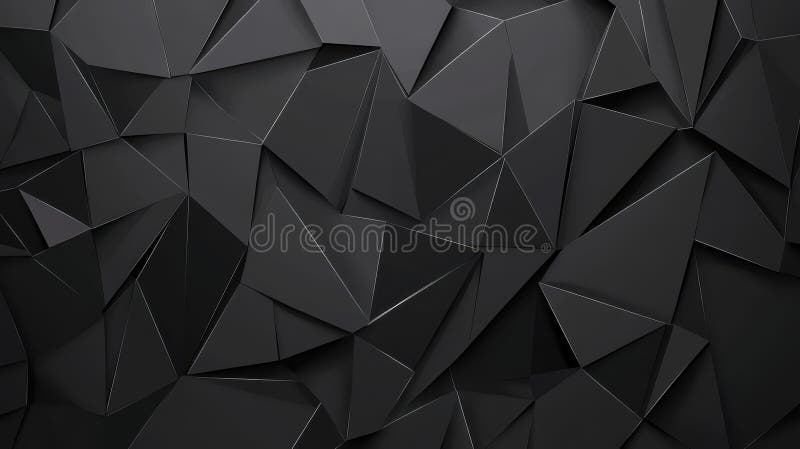 Modern Abstract Vector Design Features Dark Gray and Black Triangles ...