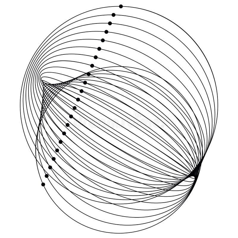 Modern Abstract Vector Illustration. Digital Futuristic Monochrome ...