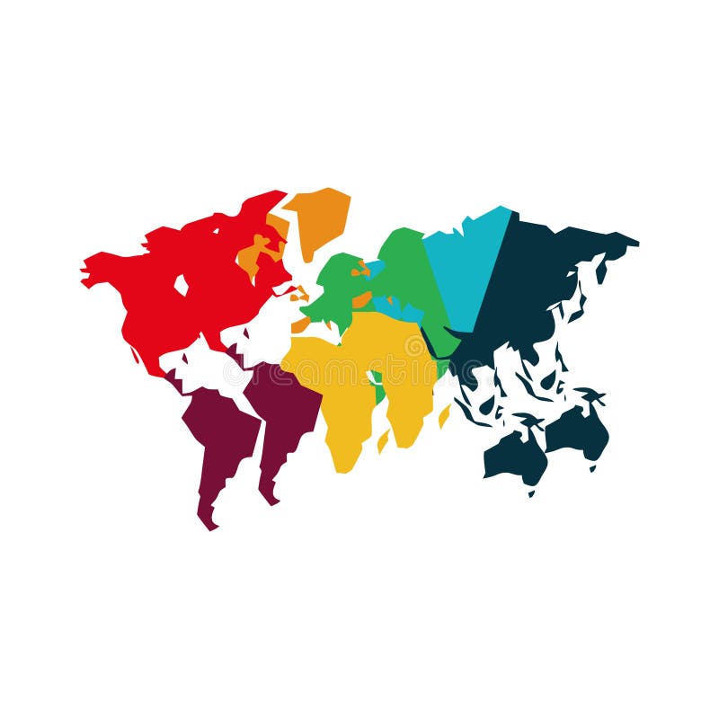 Colored Dark World Map Vector Stock Illustrations – 552 Colored Dark ...