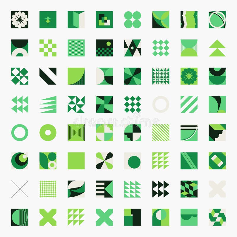 Modern Vector Graphics Collection of Various Geometric Shapes and ...
