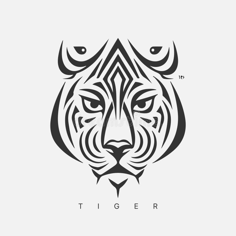 Modern Abstract Vector Tiger Logo Template Stock Vector - Illustration ...