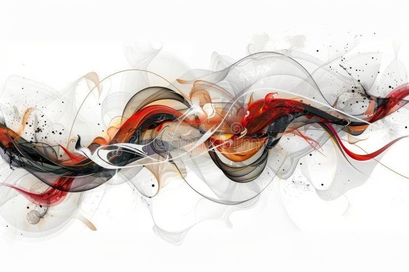 Modern Abstract Wall Decor on a Transparent White Background Stock ...