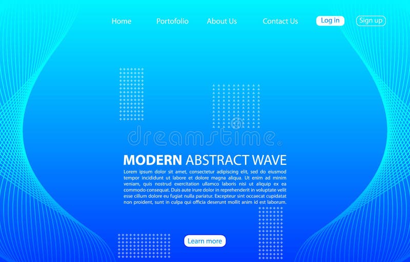 Modern Abstract Wave Background.Landing Page Abstract Wave Design Stock ...