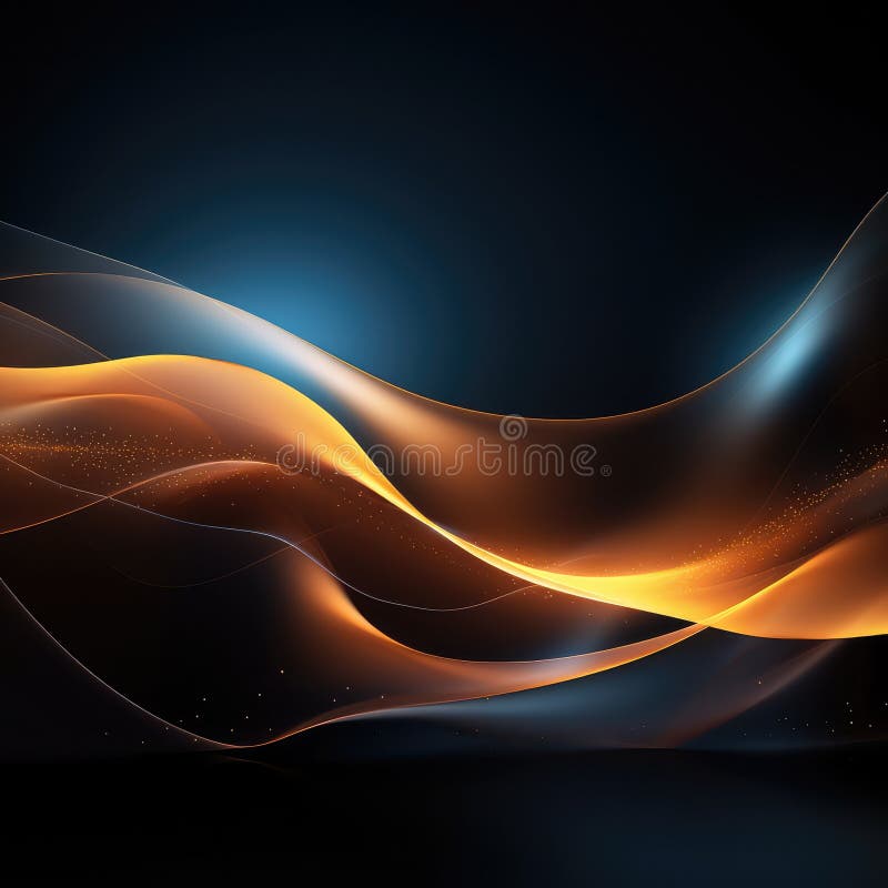 Modern Abstract Wave Background with Soft Lines Stock Illustration ...