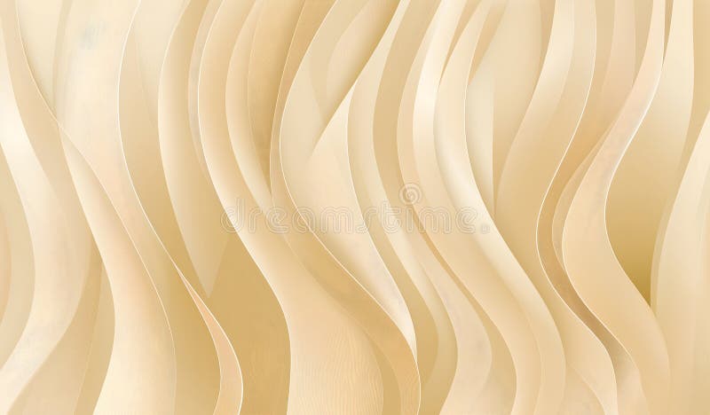 Modern Abstract Wave Design in Beige Tones, Ideal for Elegant Backdrop ...