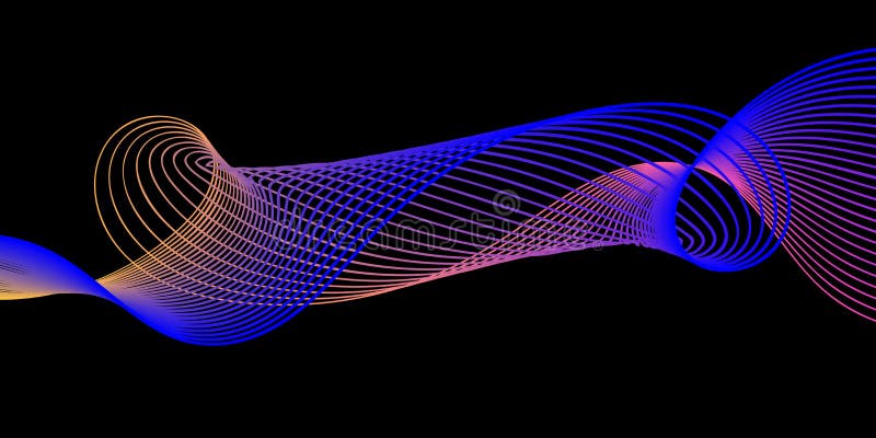 Modern Abstract Wave Lines on Background. Vector Stock Vector ...