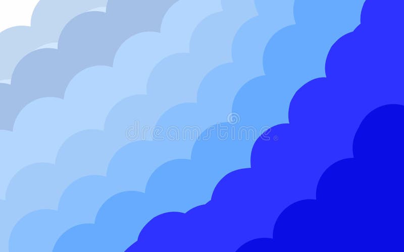 Modern Abstract Wave Pattern with Soft Blue Shades Stock Illustration ...