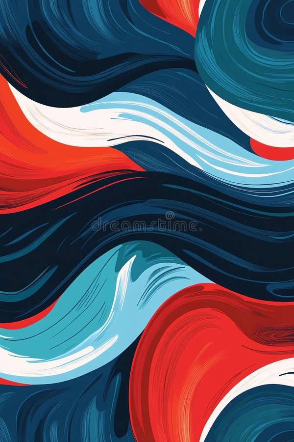 Modern Abstract Wave Patterns for Magazine Covers. Stock Illustration ...
