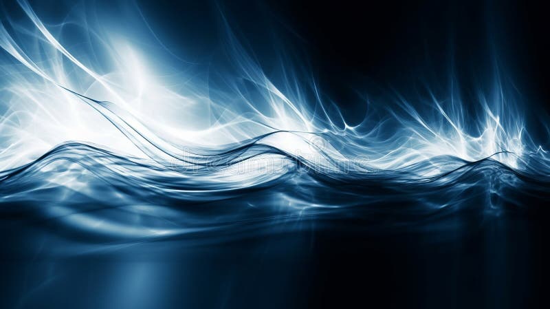 Modern Abstract Waves with Abstract White on Soft Light Background ...