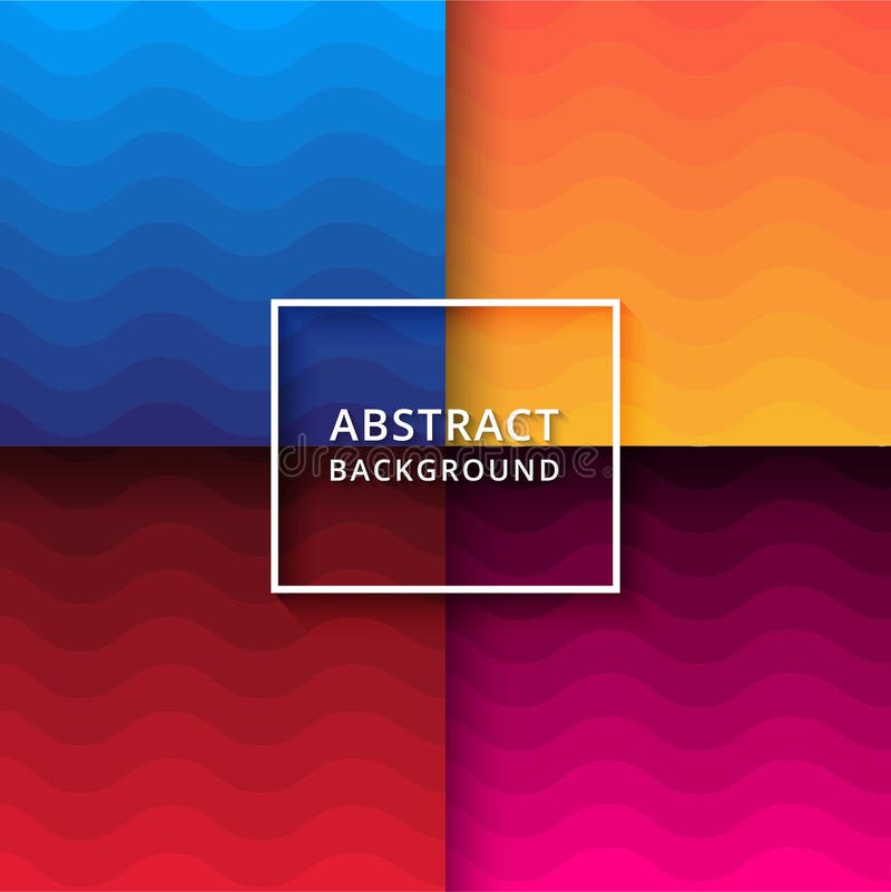 Modern Abstract Wavy Background Collection. Collection of Background ...