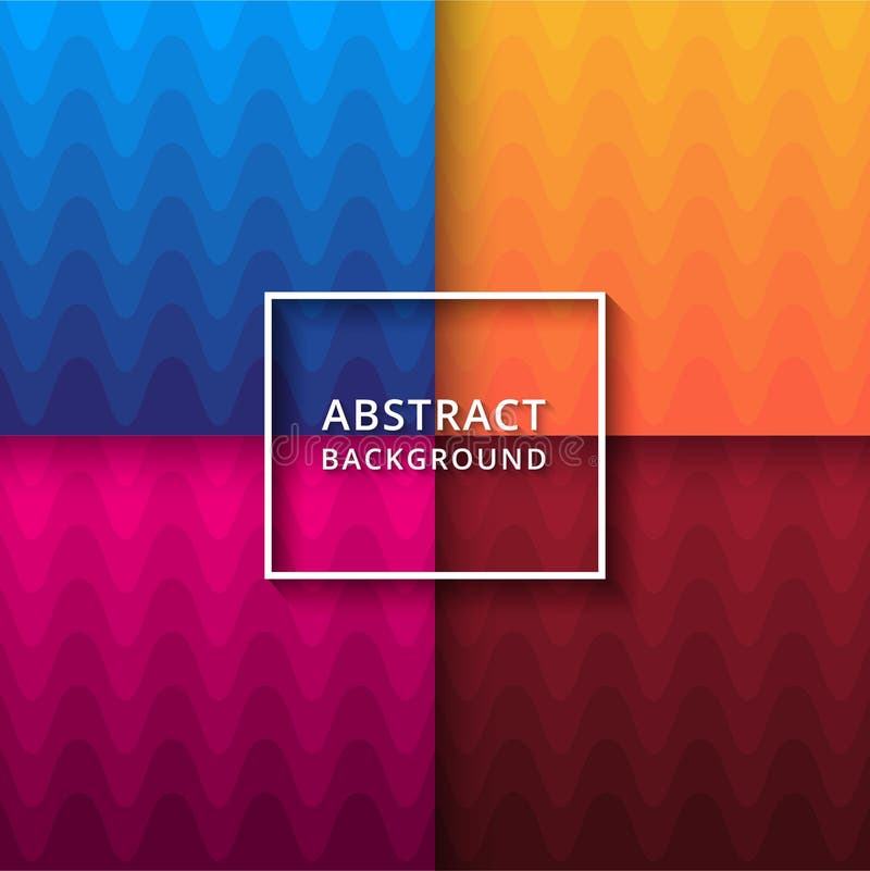 Modern Abstract Wavy Background Collection. Collection of Background ...
