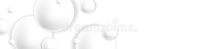 Modern Abstract White Background with Circles. White Bubble Stock ...