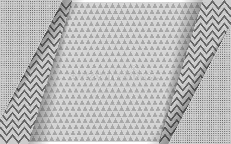 Modern Abstract White Background with Triangle and Dot Shape Stock ...