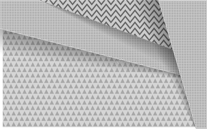 Modern Abstract White Background with Triangle and Dot Shape Stock ...
