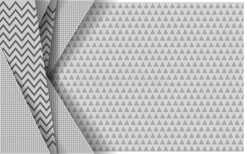 Modern Abstract White Background with Triangle and Dot Shape Stock ...