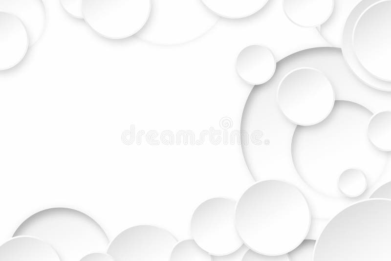 Modern Abstract White Circle Background. Luxury and Geometric Shape ...