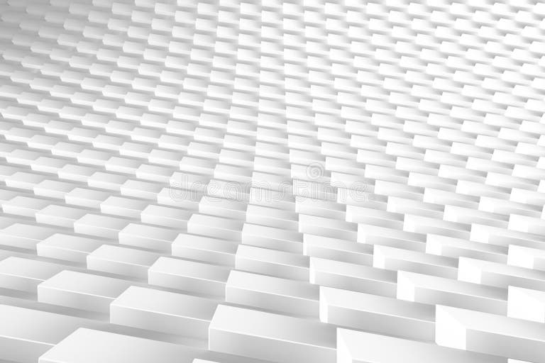Modern Abstract White Geometric Pattern with 3d Rectangles Background Design Stock Illustration ...