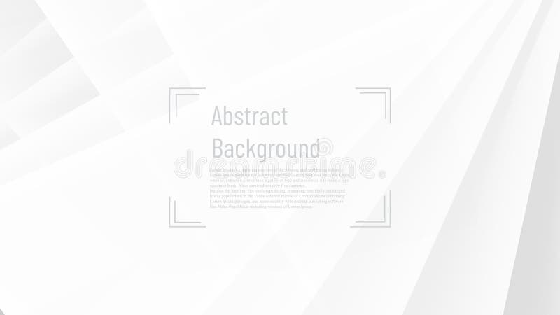 Modern Abstract White Shape with Shadow Design Light Tone Graphic ...