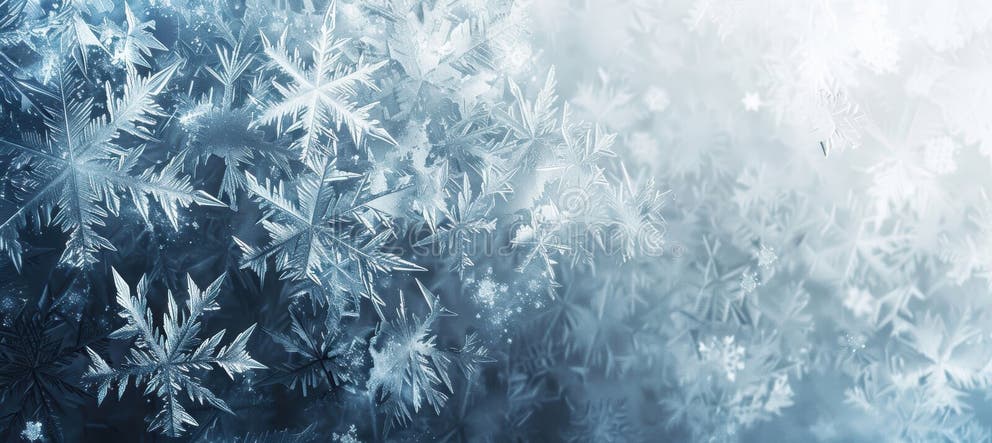 Modern Abstract Winter Background with Angular Snowflake Patterns in ...