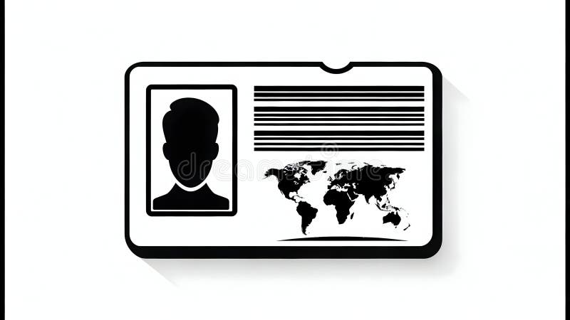 Modern Access Card Presenting Global Travel Security and Identification ...