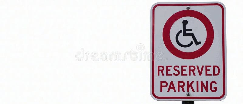 Modern Accessible Parking Sign Contemporary Design Element for Urban ...