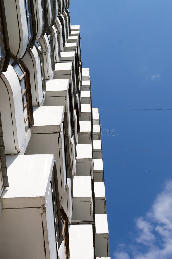 Modern Acute Angle High Rise Modern Building Stock Image - Image of ...