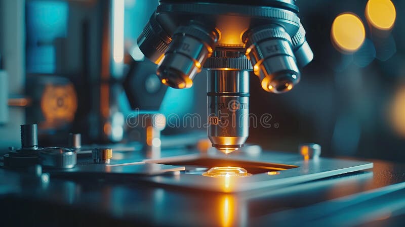 Modern Advanced Science Research Microscope Biological Chemical ...