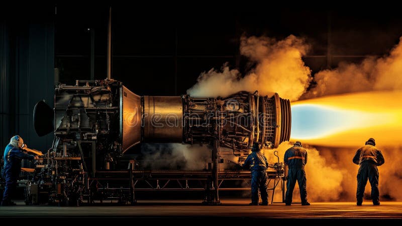 In a Modern Aerospace Factory, Engineers are Constructing a Rocket in ...