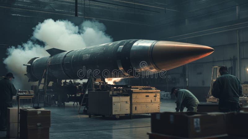 Modern Aerospace Manufacturing Engineers Collaborating in Assembling a ...