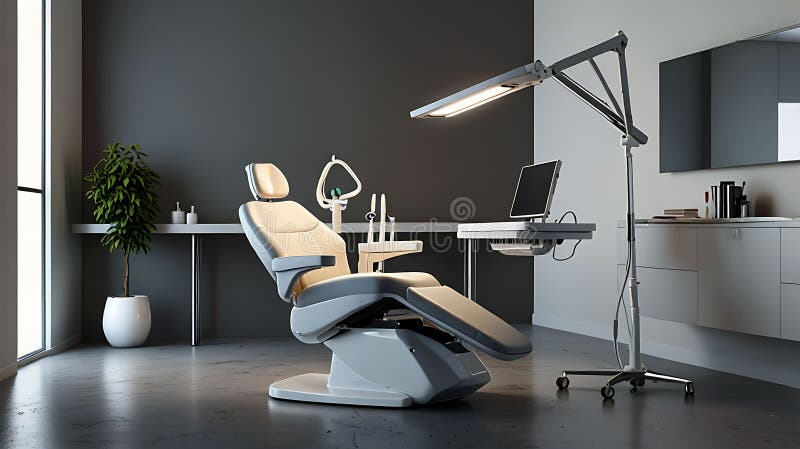 Modern Aesthetic Medical Procedure Chair in a Professional Setting ...