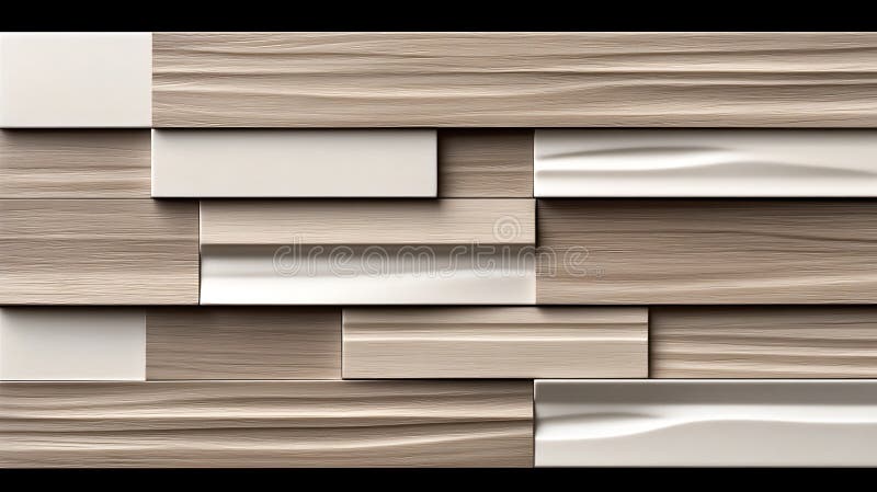 Modern Aesthetic Wall Cladding Featuring a Harmonious Blend of Wood and ...